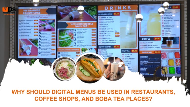 Why should digital menus be used in restaurants, coffee shops, and boba ...
